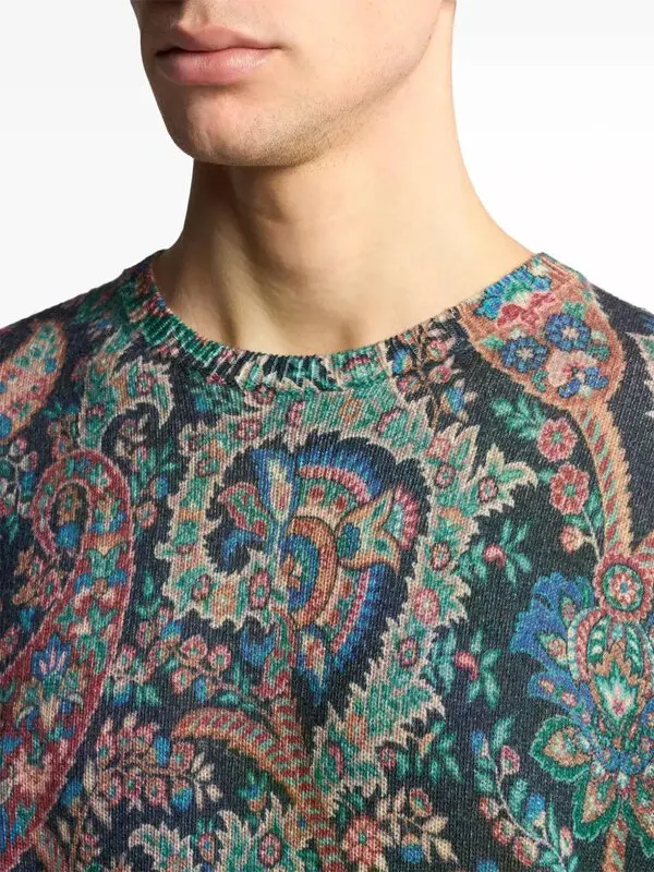 Etro Floral Intarsia-knit Jumper
