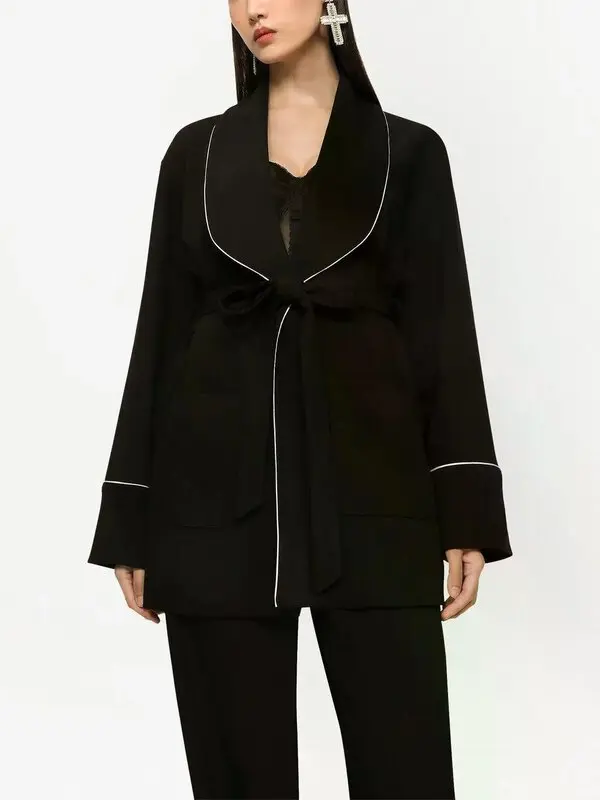 Dolce & Gabbana Kim Belted Pajama Shirt