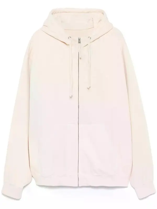 MAISON MARGIELA Embroidered Logo Hoodie - Neutrals