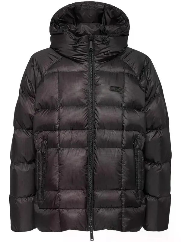 Dsquared2 Logo-patch Hooded Padded Jacket - Black