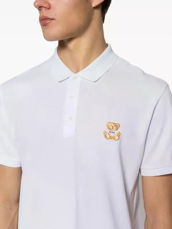 Moschino Teddy Bear Cotton Polo Shirt