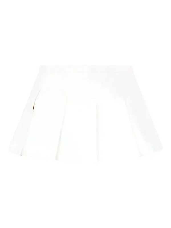 Roberto Cavalli Zip-up Mini Skirt - White