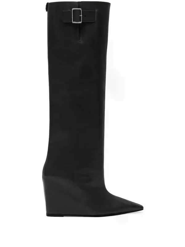 COURREGES Astro Leather Boots - Black