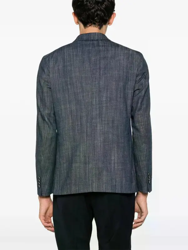 Tagliatore Denim Blazer - Blue