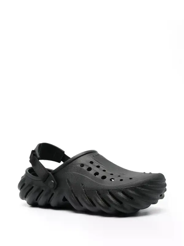 CROCS Echo Logo-embossed Clogs