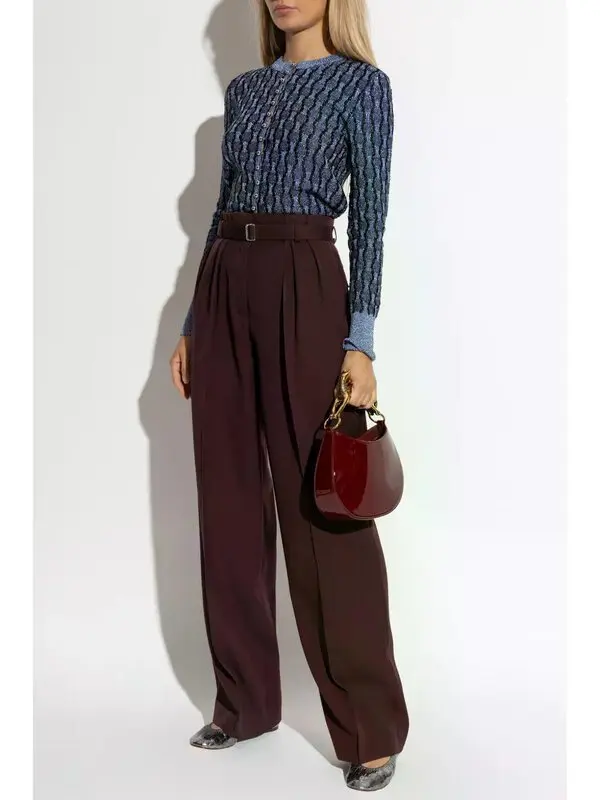 LANVIN Metallic Knitted Cardigan