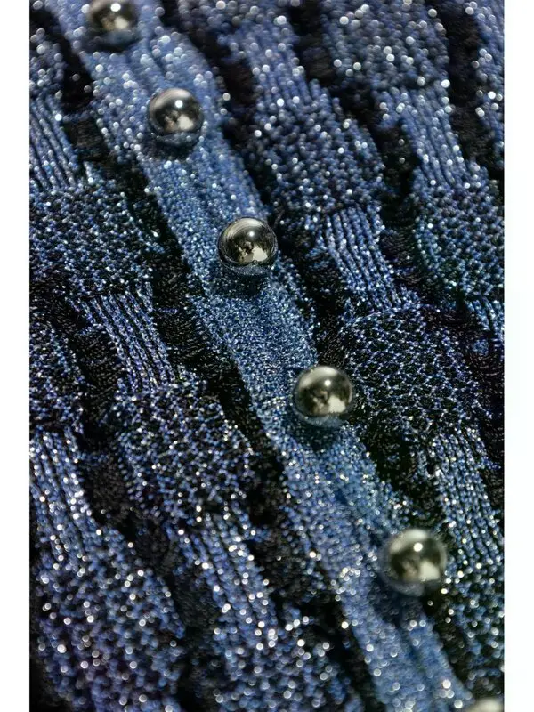LANVIN Metallic Knitted Cardigan