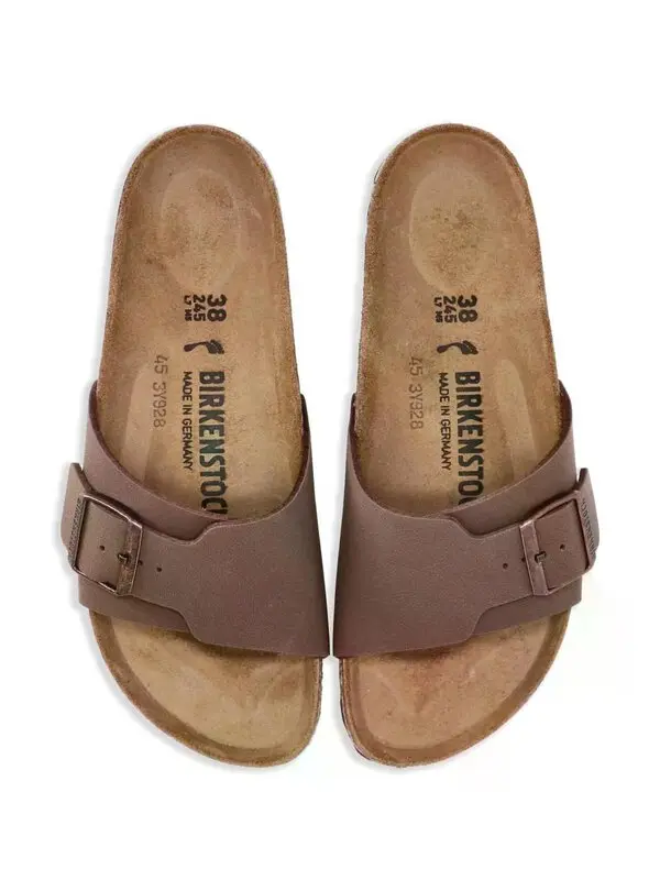 BIRKENSTOCK Catalina Leather Slides - Brown