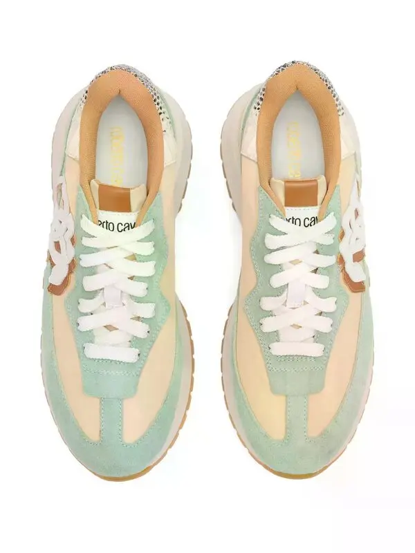 Roberto Cavalli Leather-panelled Sneakers