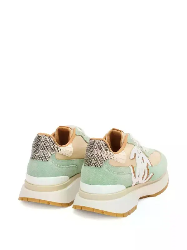 Roberto Cavalli Leather-panelled Sneakers