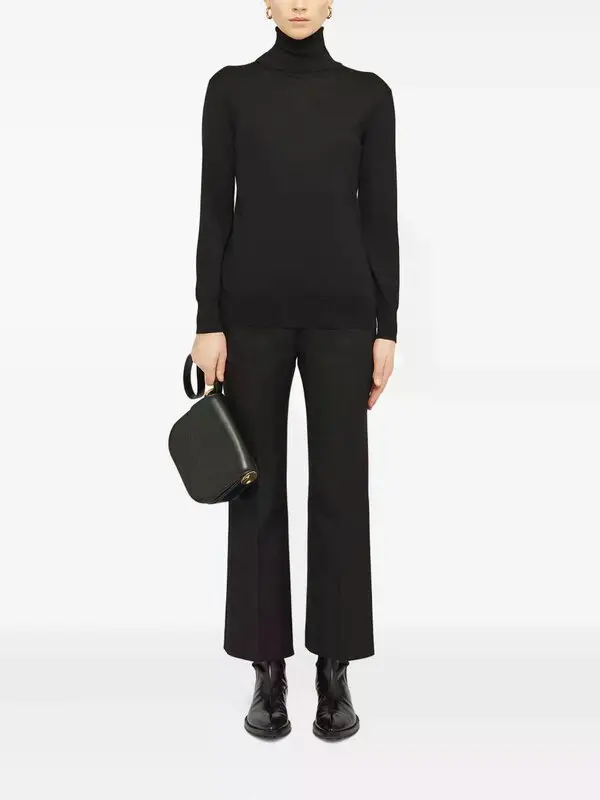 JIL SANDER Cotton Cropped Trousers