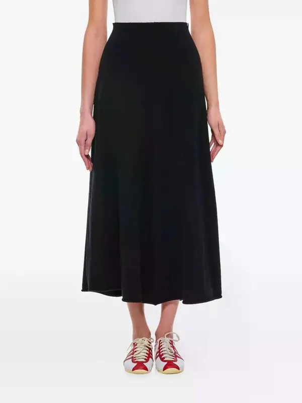 Extreme Cashmere High-waisted Draped Skirt