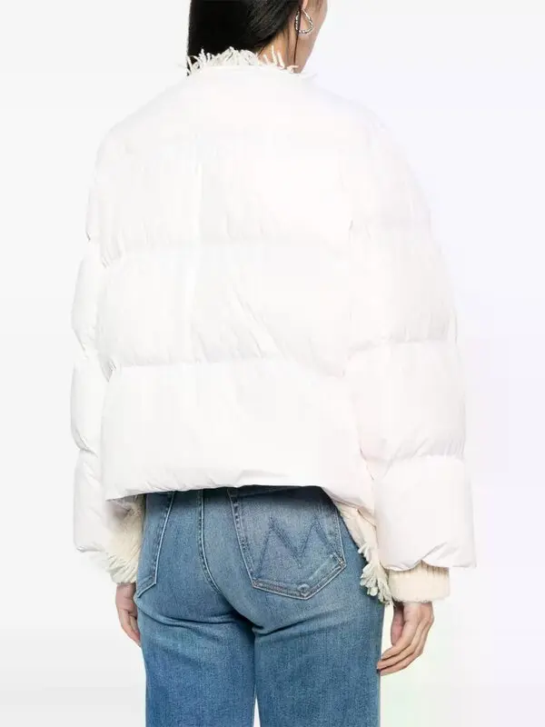 B+AB Layered Frayed Puffer Jacket