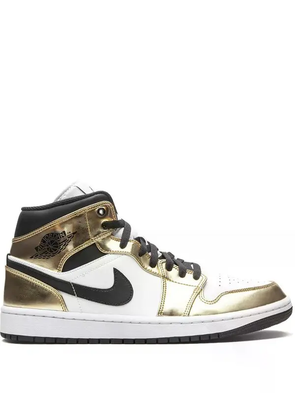 JORDAN Air 1 Mid Se Sneakers - Gold