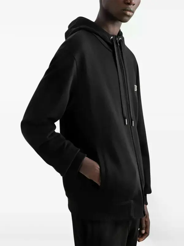Dolce & Gabbana Logo-plaque Hoodie - Black