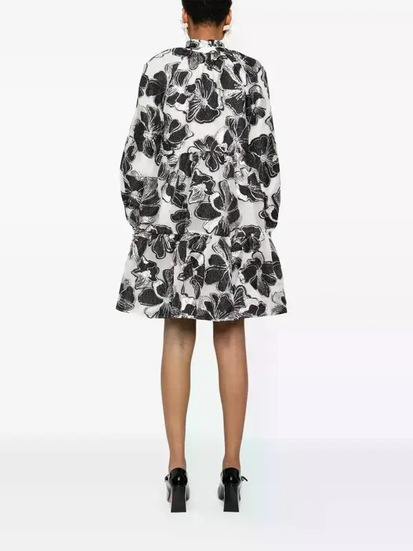 Stine Goya Anemone Jacquard Tier Mini Dress