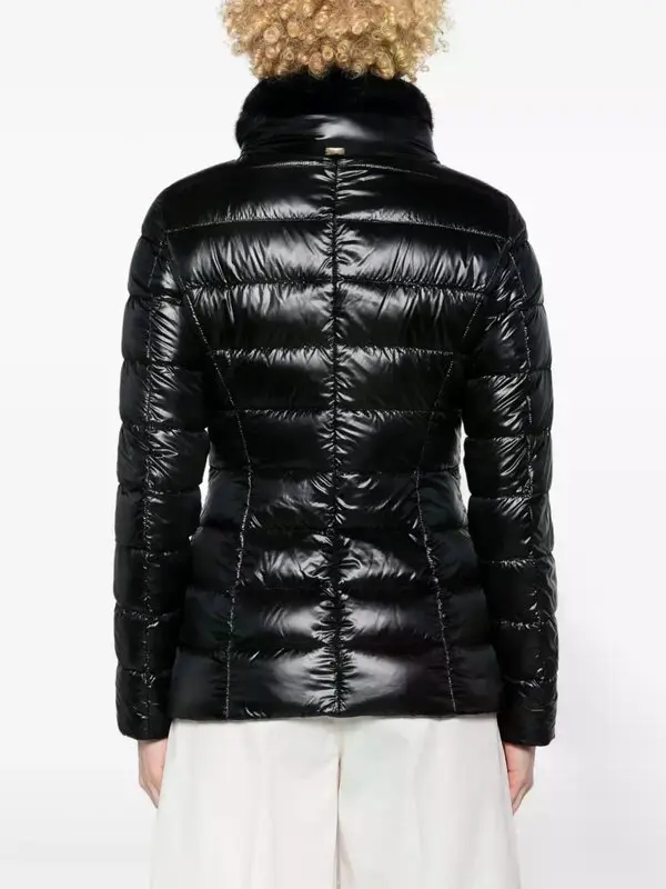 Herno Belted High-neck Down Jacket - Black