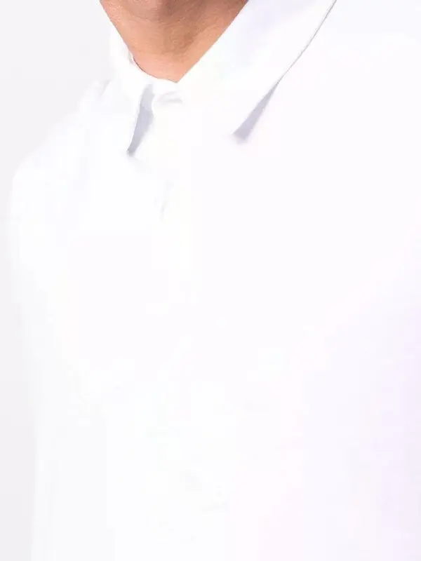 JAMES PERSE Short-sleeved Cotton Polo Shirt - White