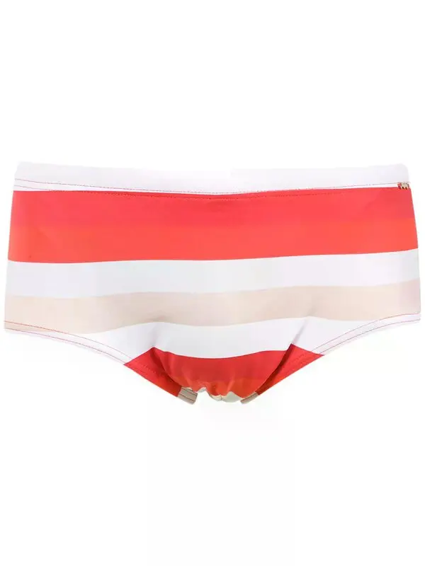 AMIR SLAMA Striped Swim Briefs - Red