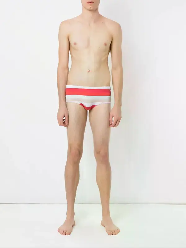 AMIR SLAMA Striped Swim Briefs