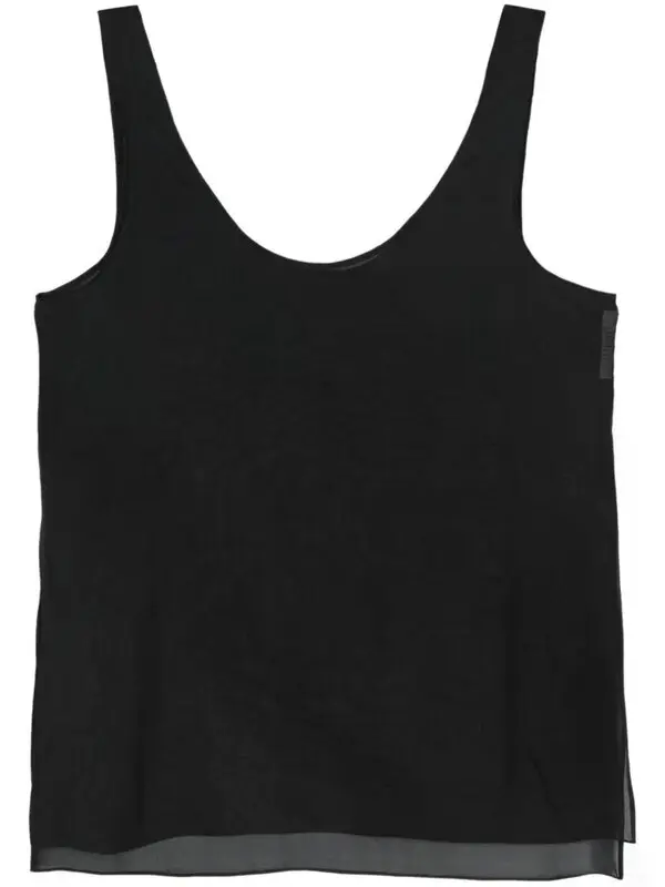 Gauchère Sleeveless Silk Blouse