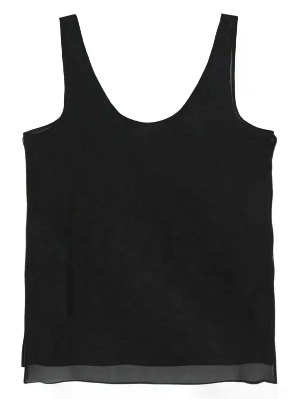 Gauchère Sleeveless Silk Blouse