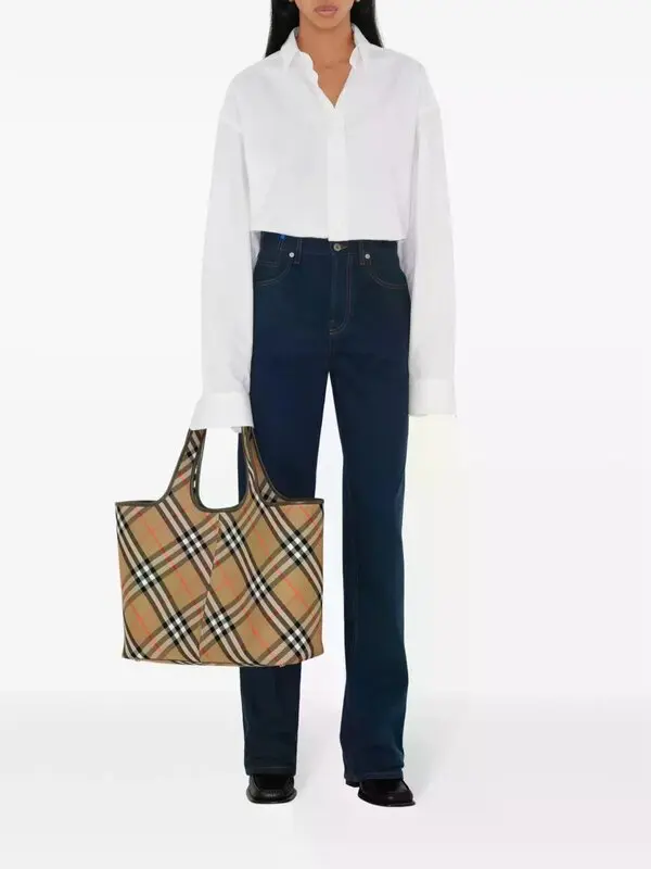 Burberry Medium Check Tote Bag