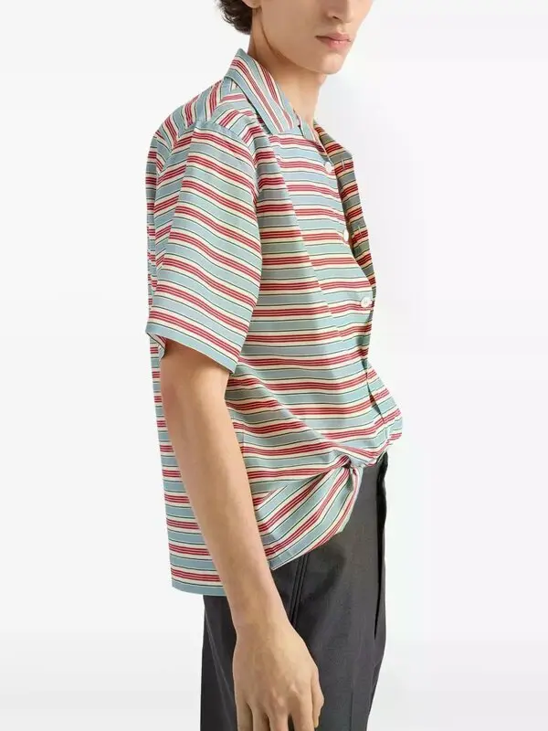 Prada Striped Bowling Shirt