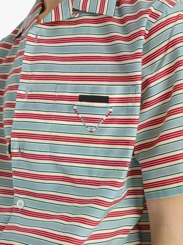 Prada Striped Bowling Shirt