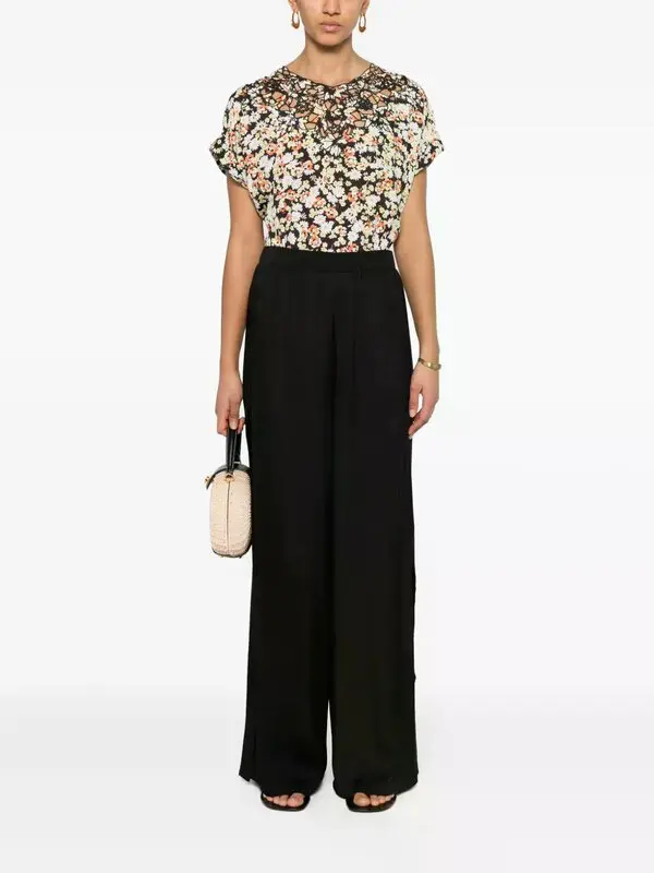 Federica Tosi Twill Wide Leg Trousers