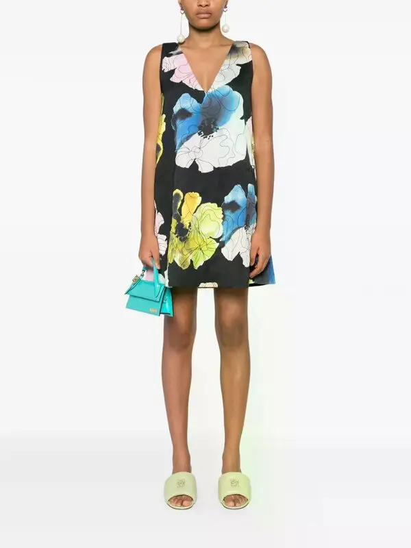 Stine Goya Watercolor Bloom Mini Dress