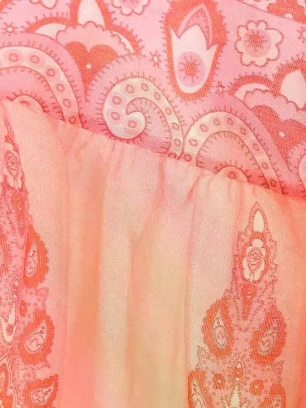 Etro Paisley-print Mini Dress - Pink