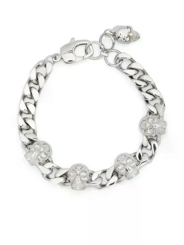 Alexander McQueen Skull Chain Bracelet - Silver