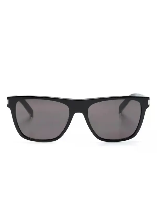 Saint Laurent Logo-engraved Square-frame Sunglasses