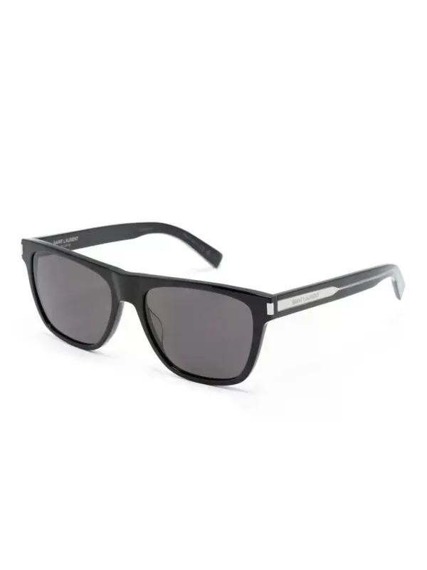 Saint Laurent Logo-engraved Square-frame Sunglasses