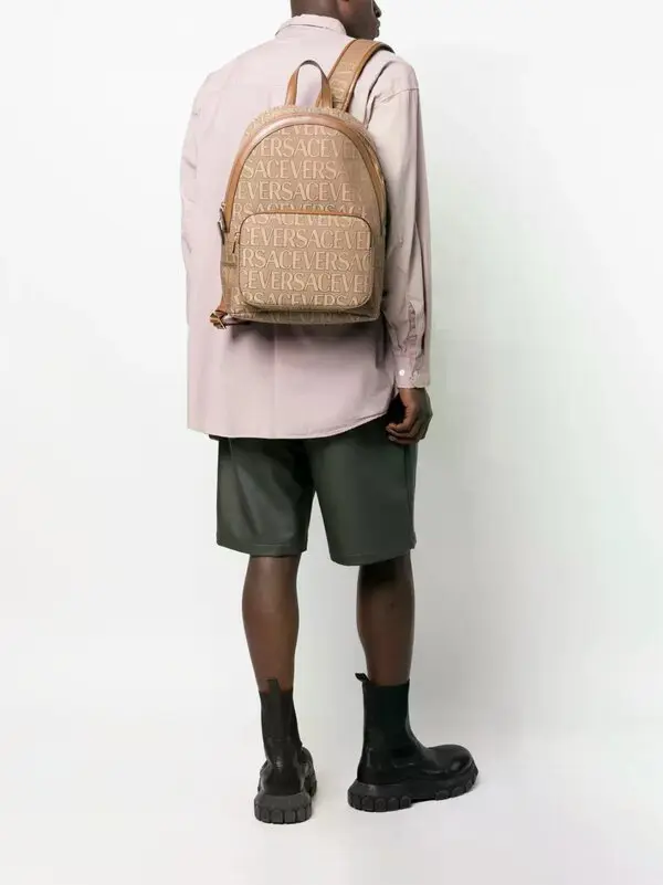 Versace Logo-print Backpack