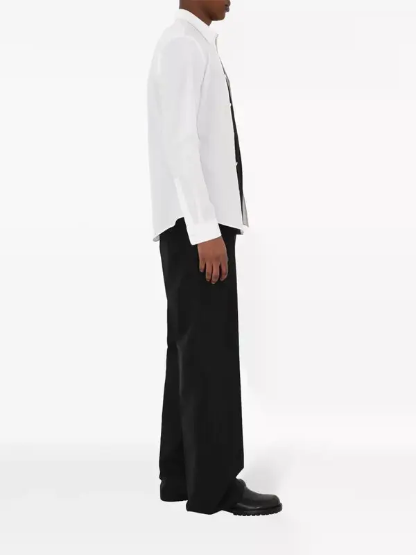 Burberry Ekd-embroidered Cotton Shirt