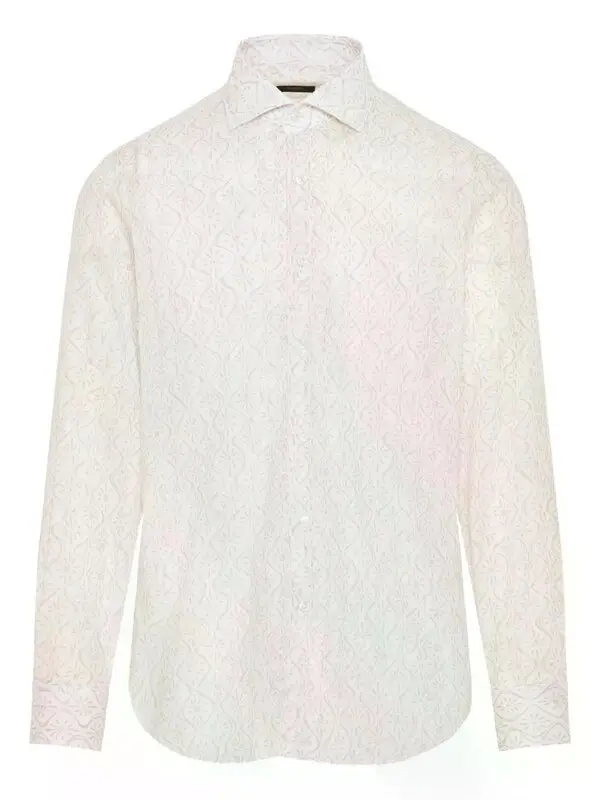 BARBA NAPOLI Geometric-pattern Shirt