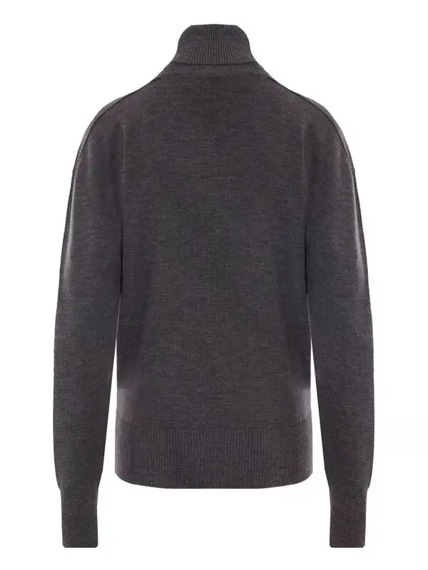 Burberry Wool Roll Neck Jumper - Grey