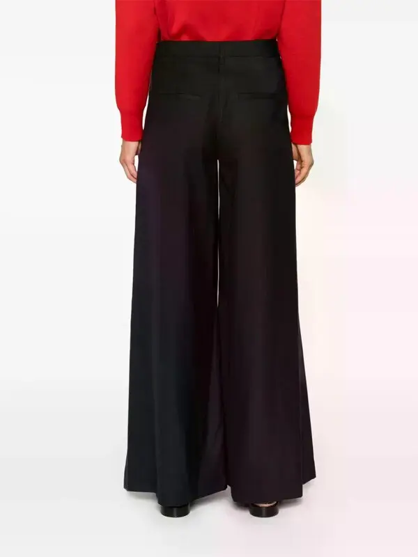 Theory Wide-leg Flannel Trousers