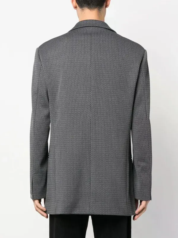 Random Identities Double-breasted Houndstooth Coat