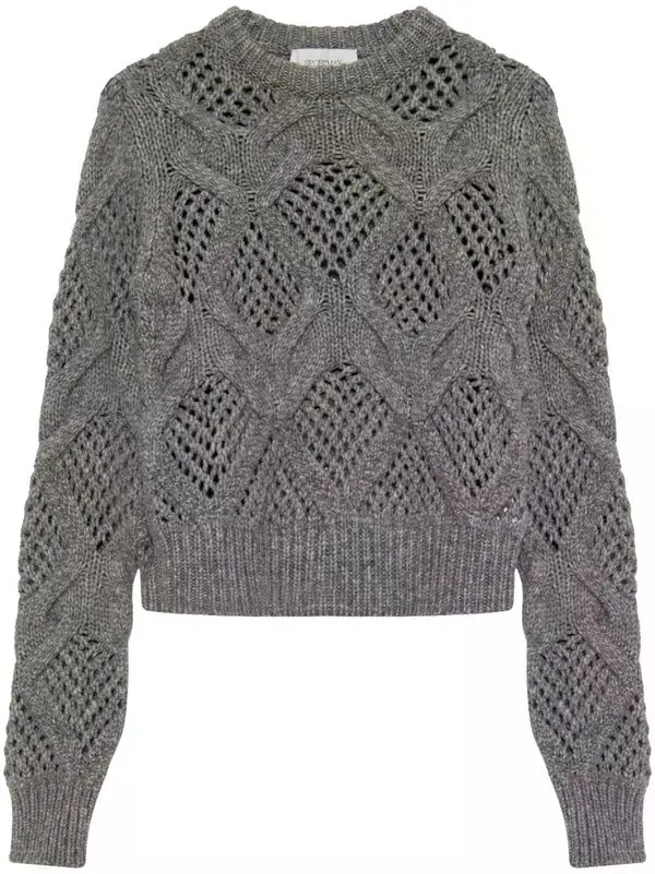 Sportmax Open-knit Long-sleeve Jumper