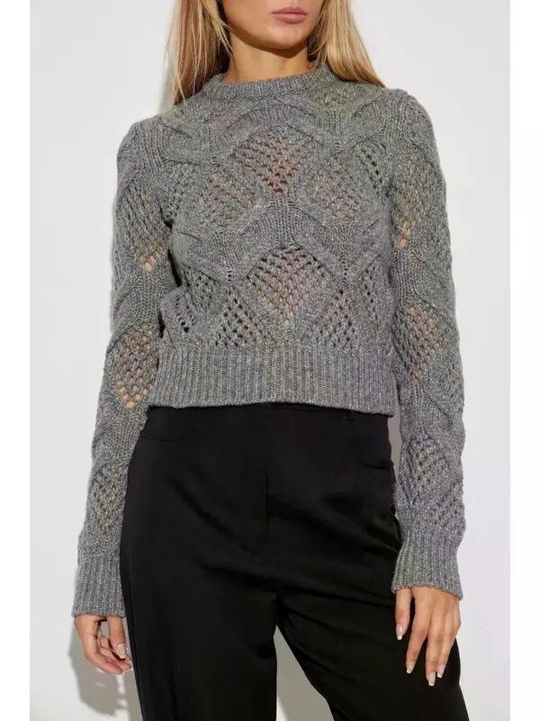 Sportmax Open-knit Long-sleeve Jumper