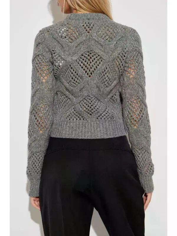 Sportmax Open-knit Long-sleeve Jumper