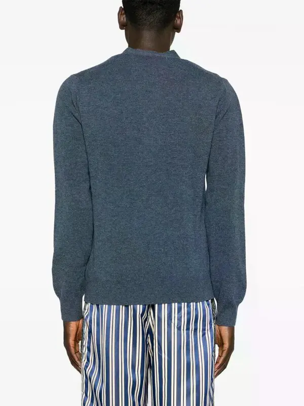 Play Comme Des Garcon Heart-patch Wool Cardigan