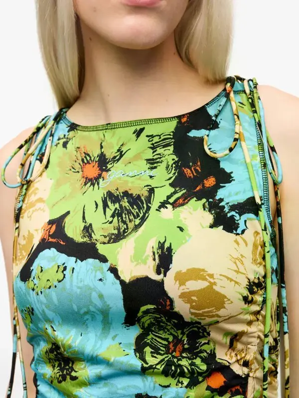 GANNI Floral-print Dress