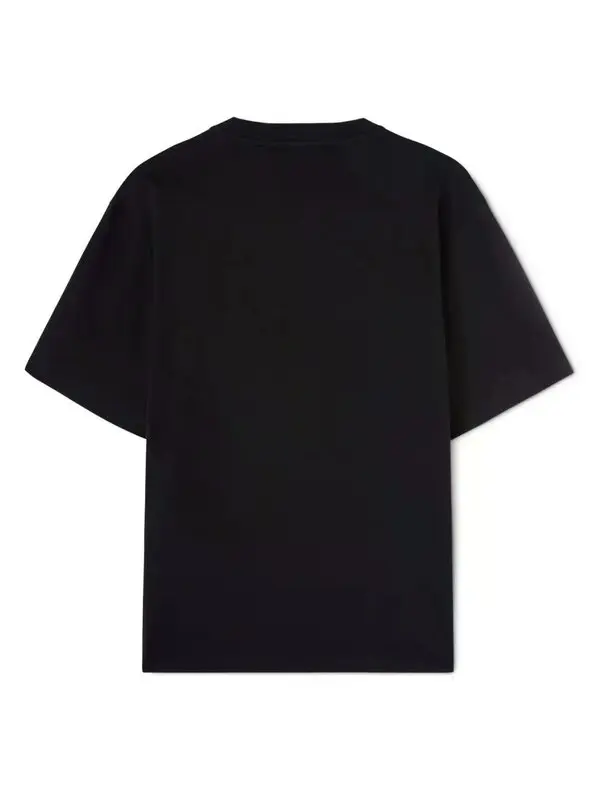 Palm Angels Printed Cotton T-shirt - Black