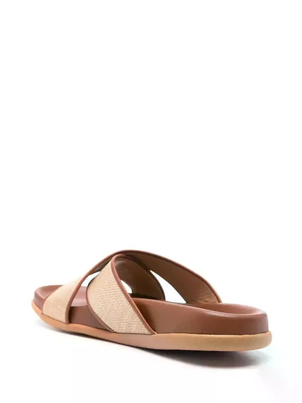 ANCIENT GREEK SANDALS Thais Basket-weave Slides