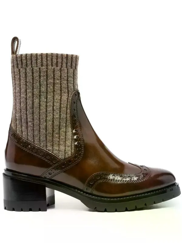 Santoni Sock-style Ankle Boots