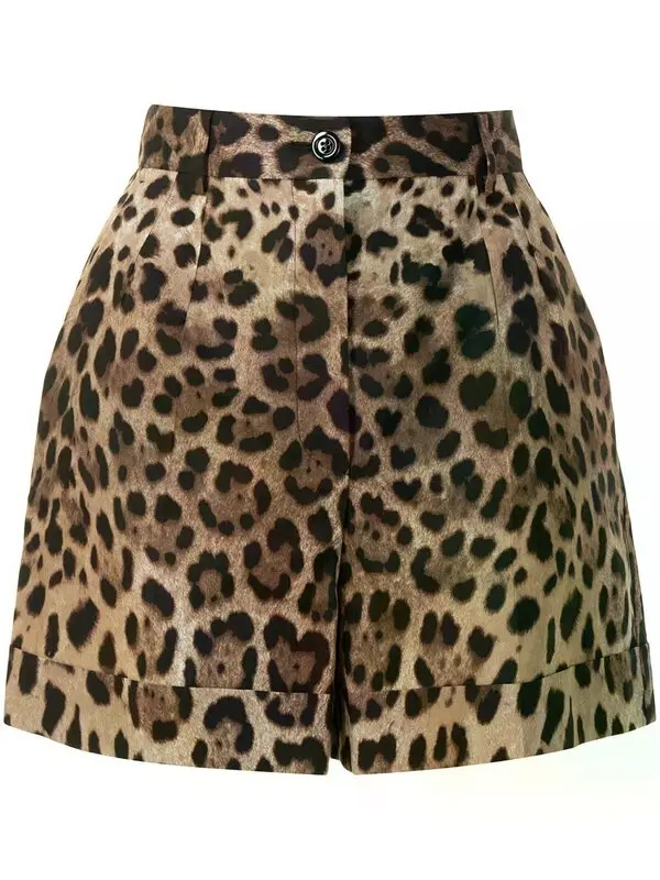 Dolce & Gabbana Leopard-print Tailored Shorts